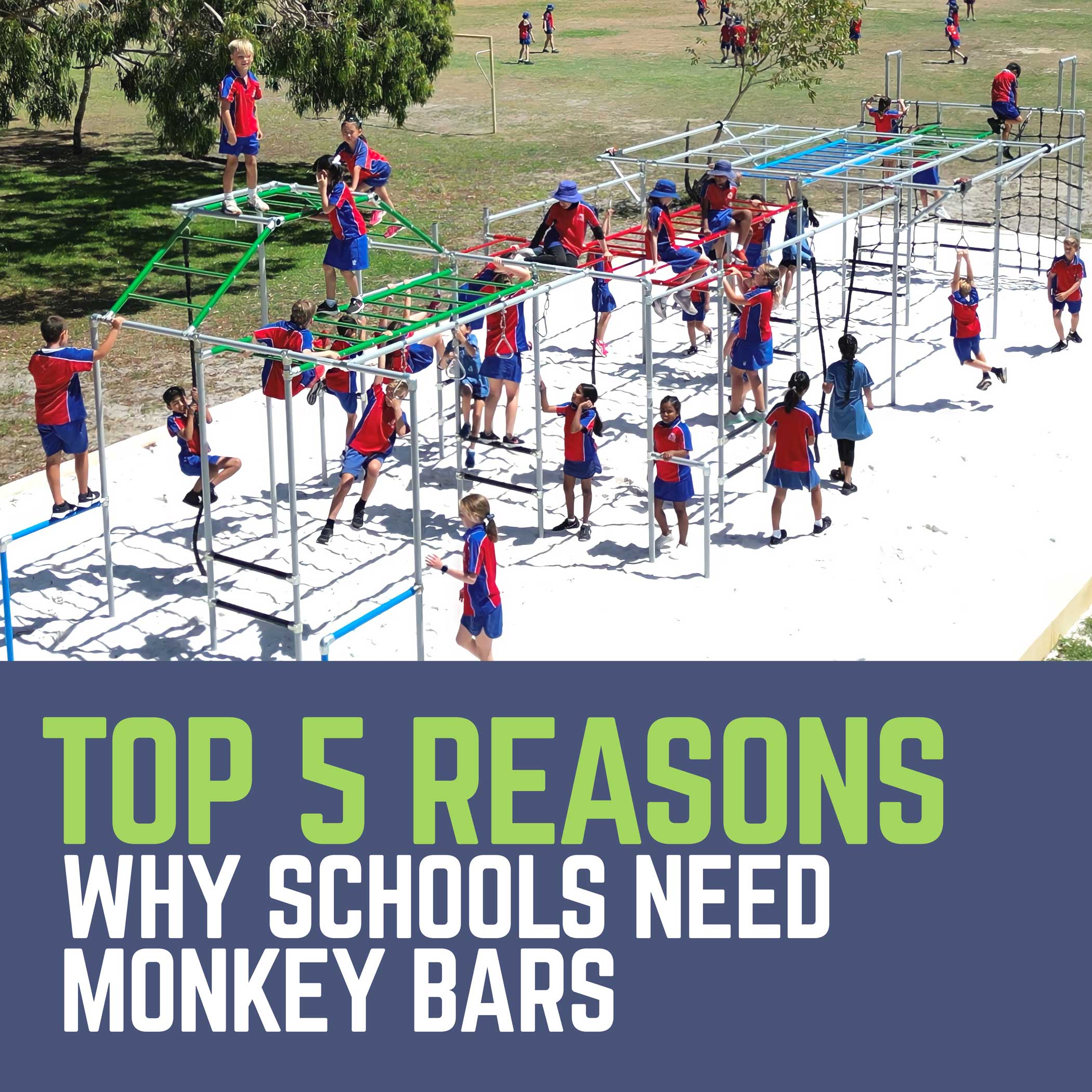 Top 5 Reasons Why Schools Need Monkey Bars – Funky Monkey Bars