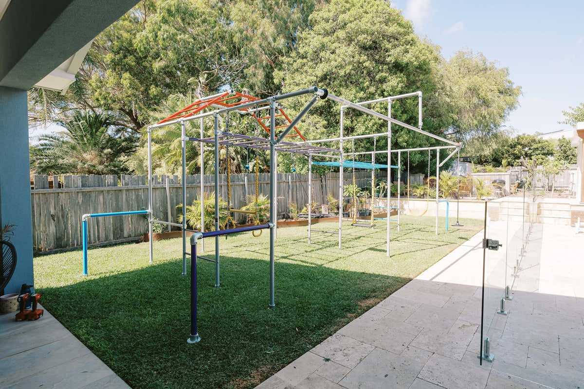 Space-Saving Small Backyard Setup Ideas │Funky Monkey Bars