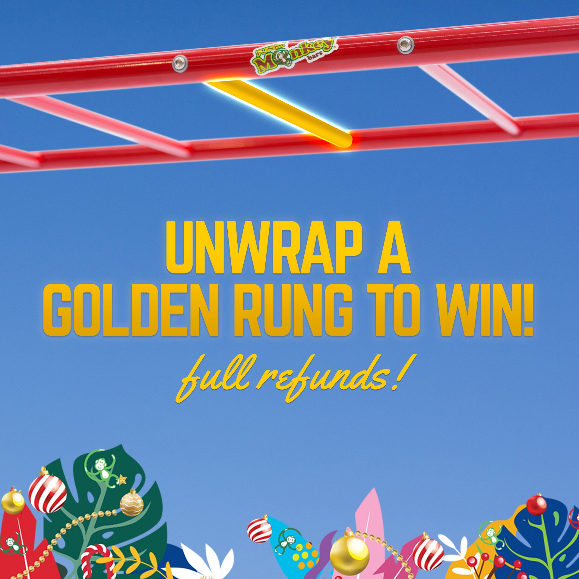 GOLDEN RUNG GIVEAWAY underway! – Funky Monkey Bars