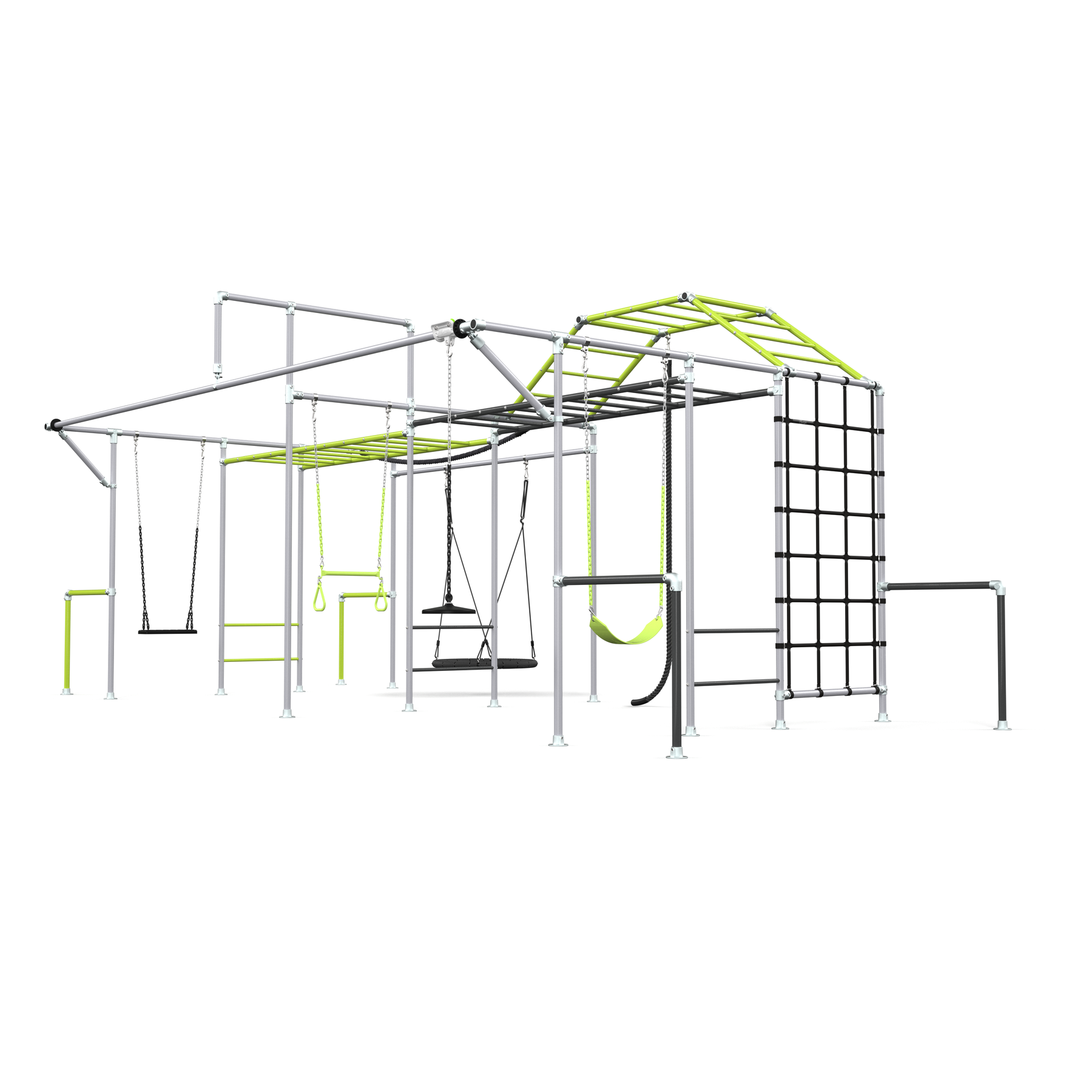 Mandrill Plus 6m Flying Fox | Monkey Bar & Climbing Frame – Funky ...